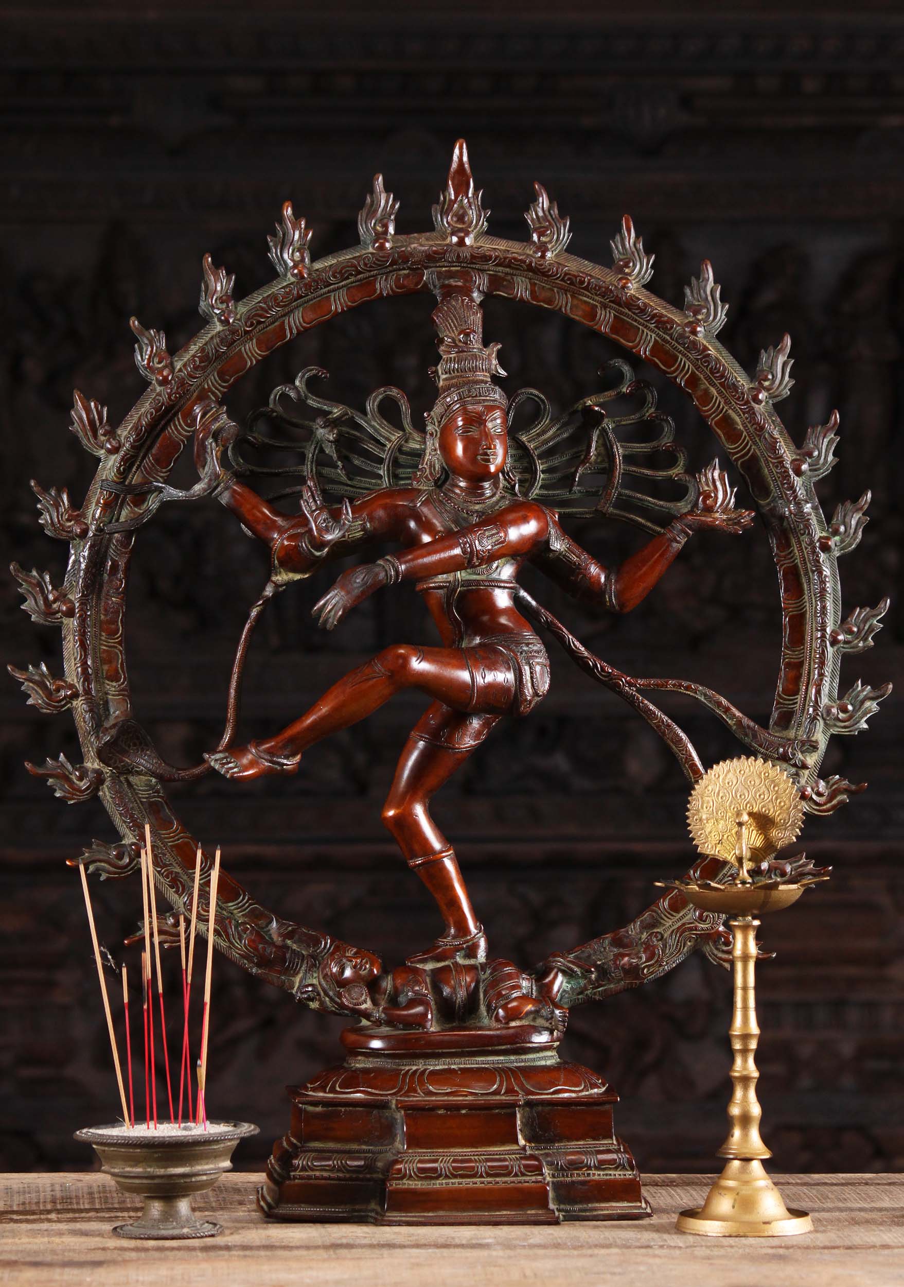 SOLD Brass Nataraja Dancing Shiva Sculpture 25.5 SOLD Brass Nataraja Dancing Shiva Sculpture 25.5